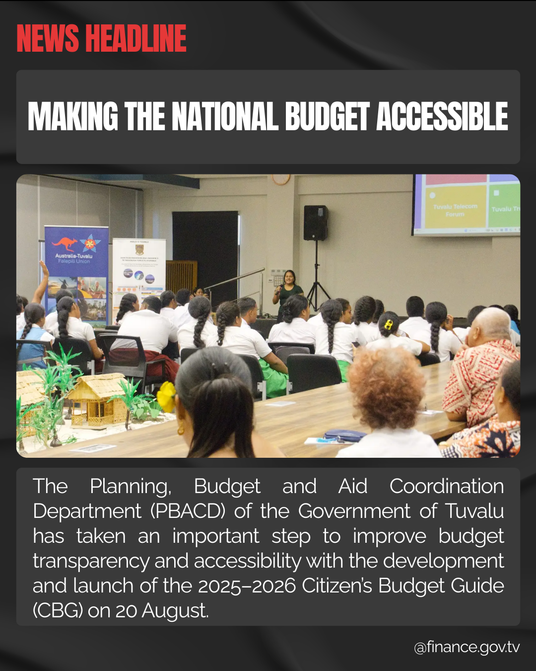 Making the National Budget Accessible - Ministry of Finance and ...